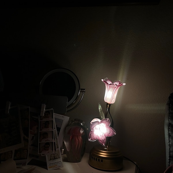 Florensa Artisan Table / Desk Lamp With Handmade Colored Glass of ...