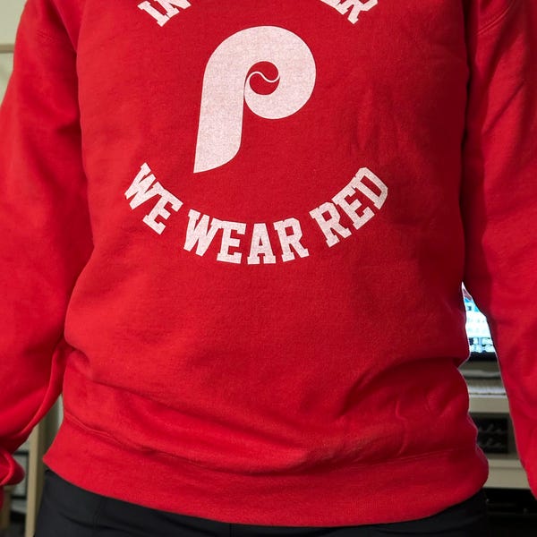 In October We Wear Red Philadelphia Phillies Tshirt - Etsy