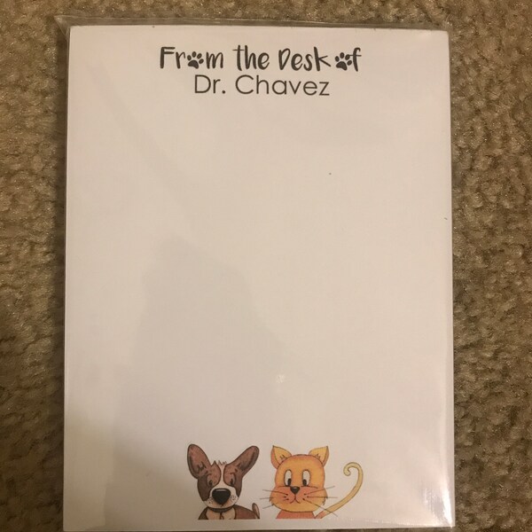 Veterinarian Notepads, Vet Graduation Gift, Veterinarian Technician ...