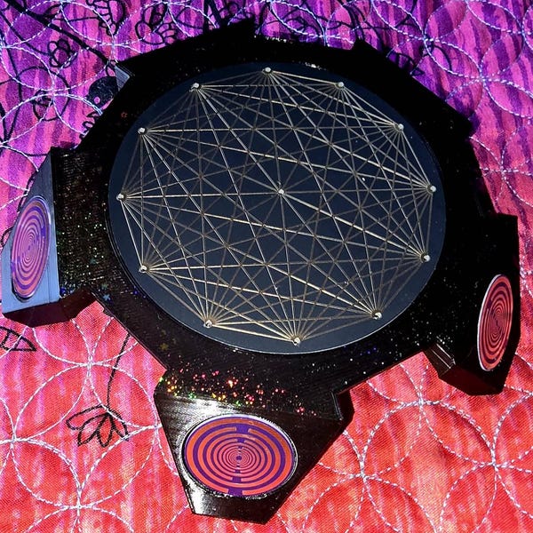 Tesseract Sacred Geometry Crystal Grid for Mediation Altars, Mini Altar ...