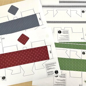 Japanese Style Design DIY Gift Box 60x60x60mm, Fits A4, Japanese Design ...