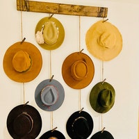 Hat Organizer Hat Wall Hanging Fedora Display Hat Rack - Etsy Canada