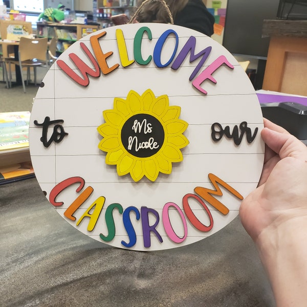 Interchangeable Classroom Sign, Classroom Sign, Interchangeable ...