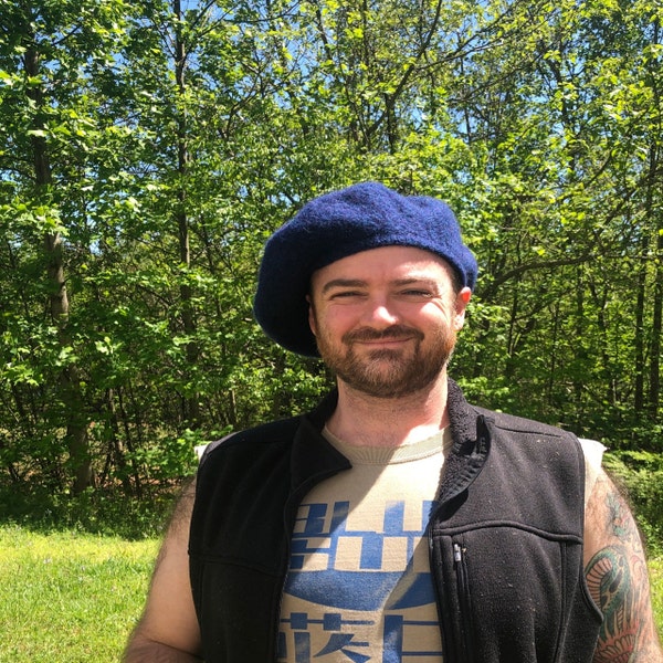 Outlander Tam, Scottish Bonnet, Hand Knit Felted Highlands Wool, 16 ...