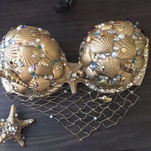 Sea Shell Mermaid Bra - Etsy