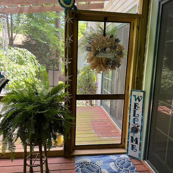 Do Not Disturb Santa on the Beach Coastal, Beach, Nautical Christmas ...