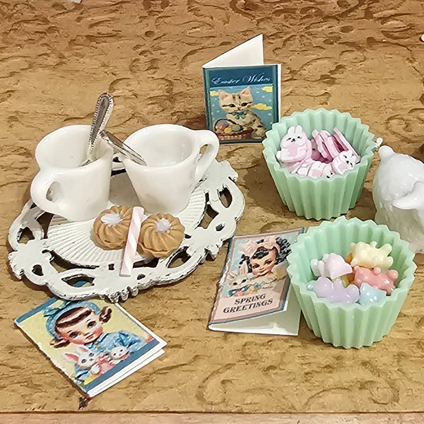 Miniature Birthday Cards Tiny Happy Birthday Notecards 1/12 and 1/6 ...