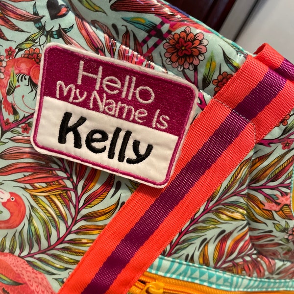 Name Tag - Machine Embroidery Design - Etsy