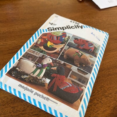 Simplicity 8149 Pattern CUT Complete 1960s Vintage Wrap Front Empire ...