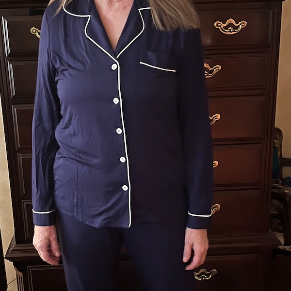 Women’s Robes Soft Lightweight Bamboo Robe With Pockets Black Menopause ...