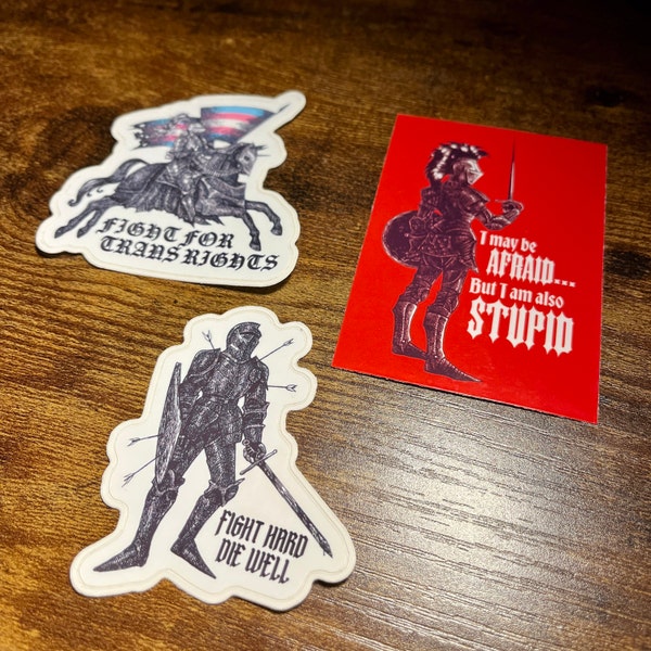 Fight Hard Knight Sticker - Etsy