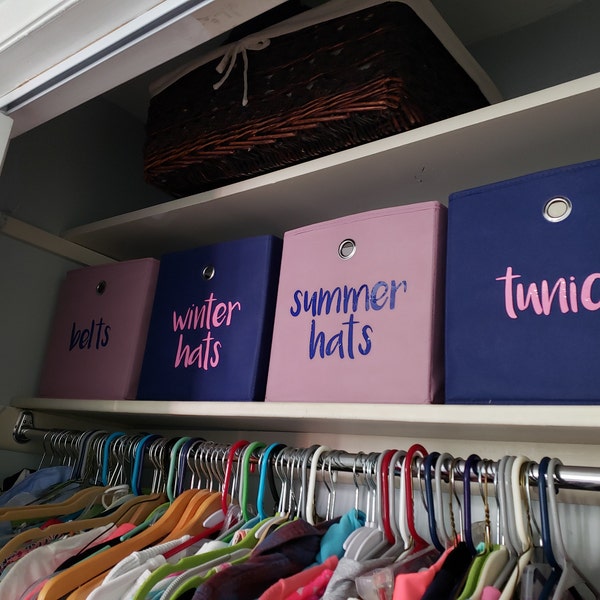 Custom Storage Bin Labels - Custom Organizing Stickers - Storage Tub ...