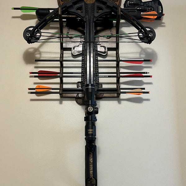 Crossbow/compound Bow Wall Rack: Arrow Holder, Hunting Decor - Etsy