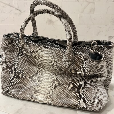 Red Python Bag Snakeskin Bag Genuine Leather Bag Red - Etsy