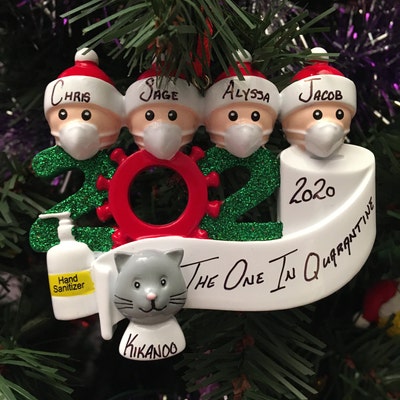 Personalized Cat Add on Attachments to Any Ornament Cat Face Add-on ...