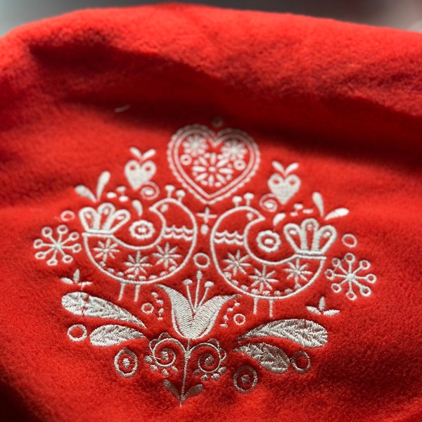 Scandinavian Folk Machine Embroidery Design - 3 Sizes - Etsy