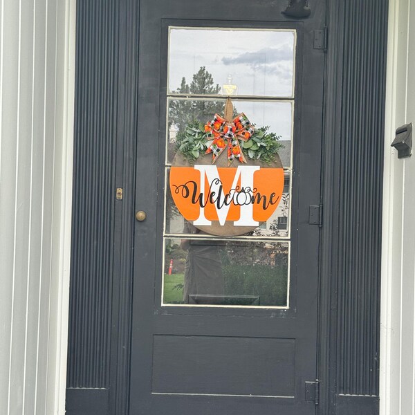 Front Door Decor Hello Football Season Football Sign Football Decor ...