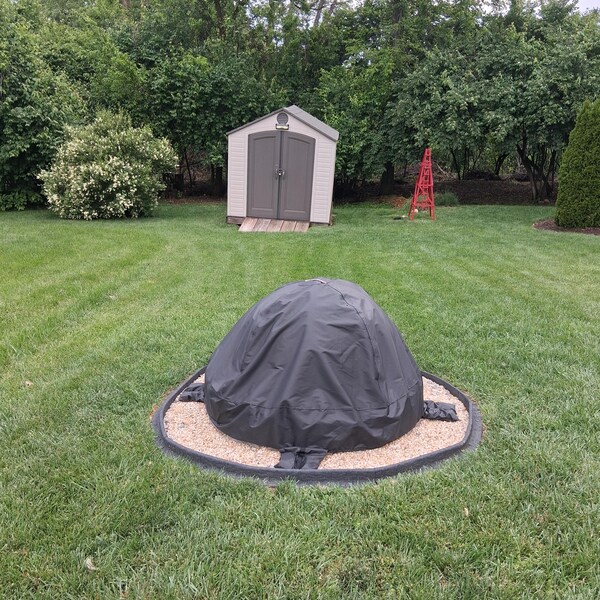 Lift off Dome Fire Pit Safety Screen 304 Stainless Mesh Steel, Round ...