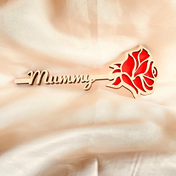 Personalized Rose Svg Laser Cutting Files, 2 Layered Rose Svg Files ...