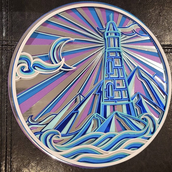 Lighthouse 3D Mandala SVG Files, Patterns Files for Laser Cutting ...