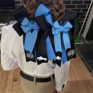 Custom Logo Equestrian Horse Show Bows | Etsy