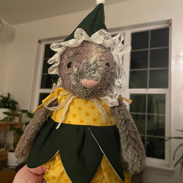 Dresses for Bunny Dolls ,pink Dress With a Large Bow on the Chest ...