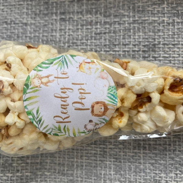 Ready to Pop Stickers Jungle Baby Shower Jungle Animals Safari Baby ...