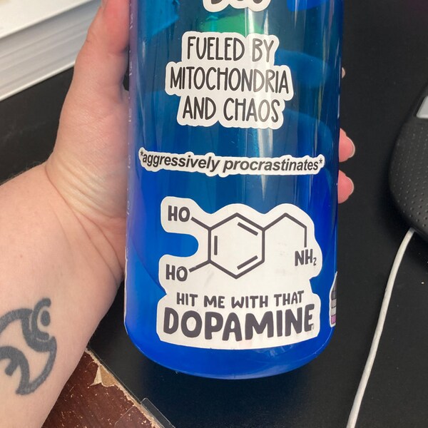 Chemical Hormone Stickers - Dopamine Serotonin Oxytocin | High Quality ...