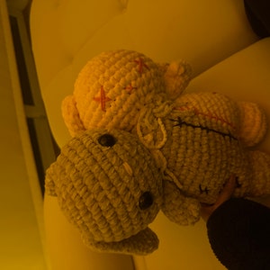 Crochet Goth Zombie Bunny, Amigurimi Bunny Plush, Crochet Stuffed ...