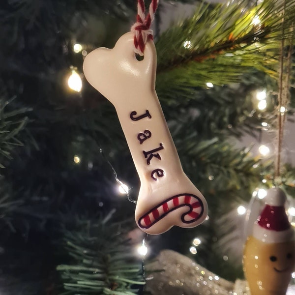 Dog Bone Personalised Clay Decorations - Pets, Personalised, Handmade ...