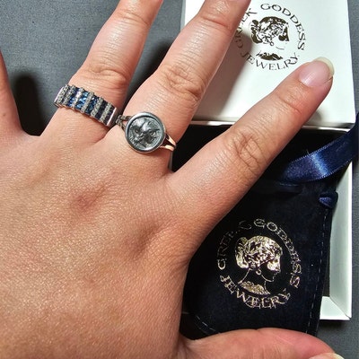 Parthenon Silver Ring Coin Ring Antique Ring Greek Ring - Etsy