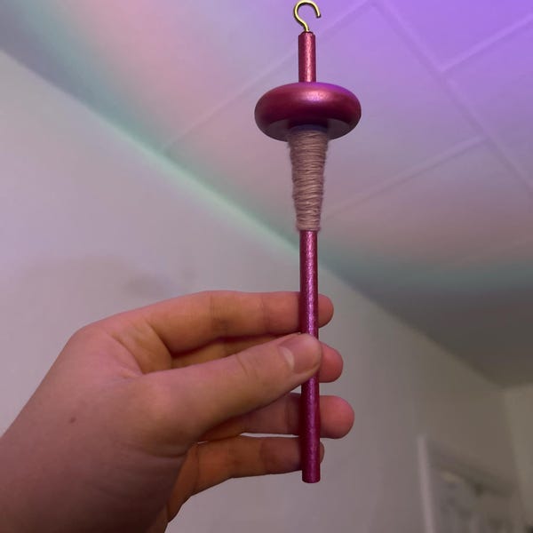 Electric Night Sparkle Drop Spindle - Red Violet Blue Shifting Colors ...