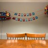 Train Birthday Banner Train Decorations Train Banner - Etsy