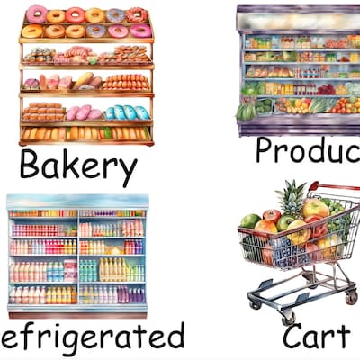 Watercolor Firefighter Clipart Set of 20 Files With Instant Download ...