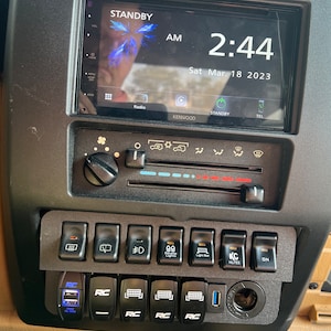 Jeep Wrangler TJ LJ Stepped Switch Panel Fits 6 OEM & 4 Carling ...