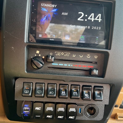 97-01 Jeep Cherokee XJ Switch Panel Fits 6 OEM Switches Passenger Side ...