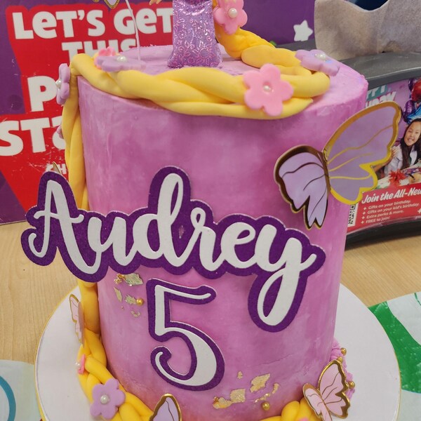 Any ONE Name Cake Topper, Birthday Cake Topper, Glitter Cake Topper ...