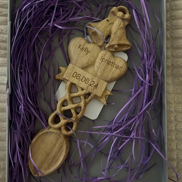 Celebratory Welsh Love Spoon Wooden Lovespoon Engraved - Wedding Love ...