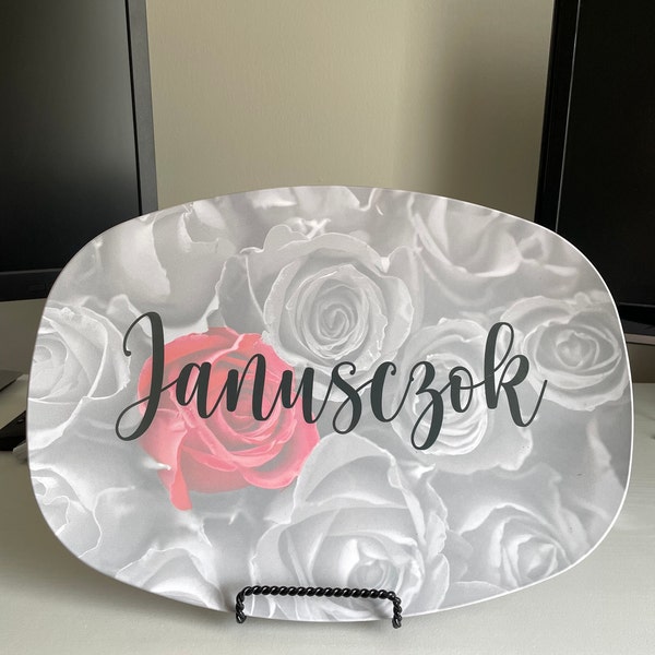 Custom Text Design Photo Logo Personalized Platter, Personalized Gift ...