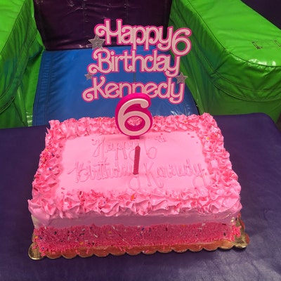 Girls Birthday Number for Cake 1 2 3 4 5 6 7 8 9 10 Birthday Cake Sign ...