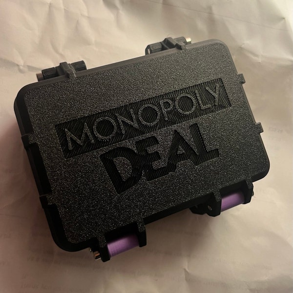 Monopoly Deal Game 3D Printed Rugged Box & Card Holder - Etsy