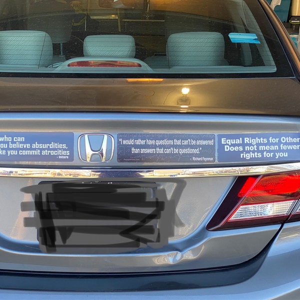 Voltaire Quote Bumper Sticker: Humanist Atheist Gift, Laptop Decal - Etsy