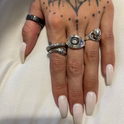 Eye Ring 925 Sterling Silver Jewelry Silver Human Eye Ring - Etsy