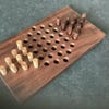 Cross Peg Solitaire Handmade Wooden Brain Teaser - Cracker Barrel Game ...