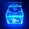 LED Glowing Tip Box- Scanline Font- Tip Jar -LED Tip Jar -light up Tip ...