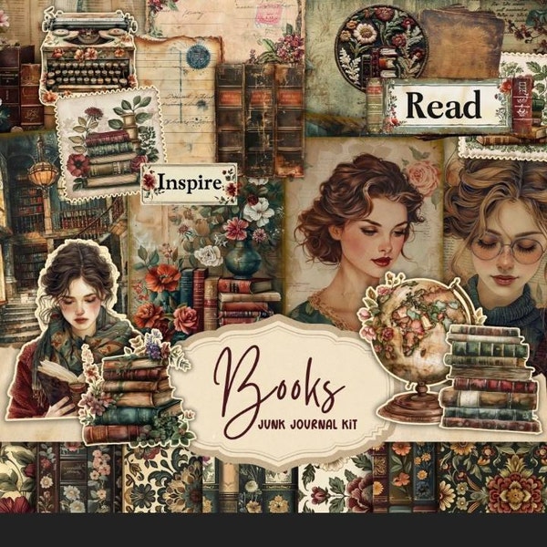 Vintage Ballerina Junk Journal Kit Ballet Scrapbook Digital Printable ...