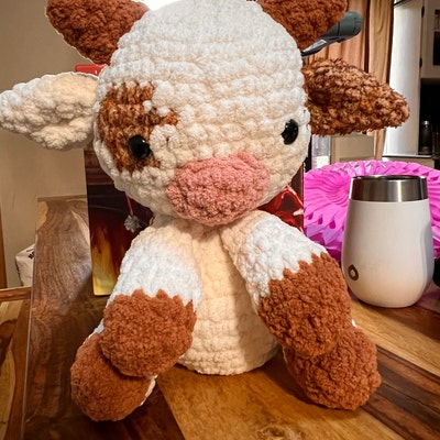 Amigurumi Cow Pattern, Plush Pattern, Stuffed Cow Toy, Cow, Crochet Cow ...