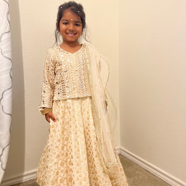 The Ranjnigandha Lehenga Set | Lehenga for Girl | Girl Indian Dress ...