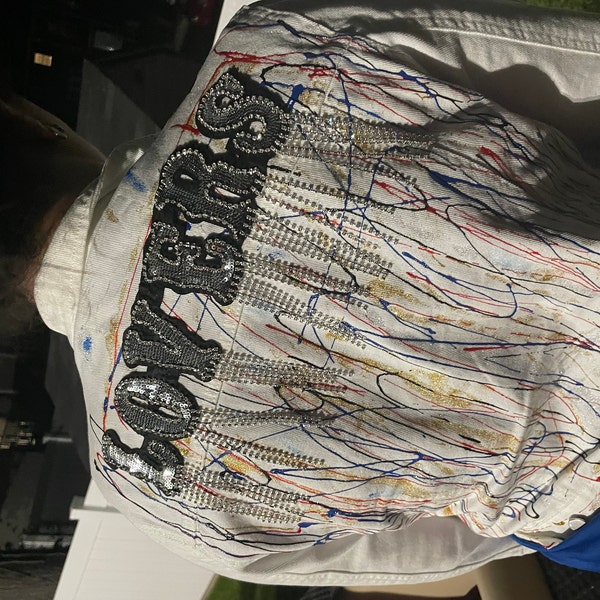 Gold Rhinestone Fringe Lovers Sequins Patch Beads Tassels Applique Sew ...