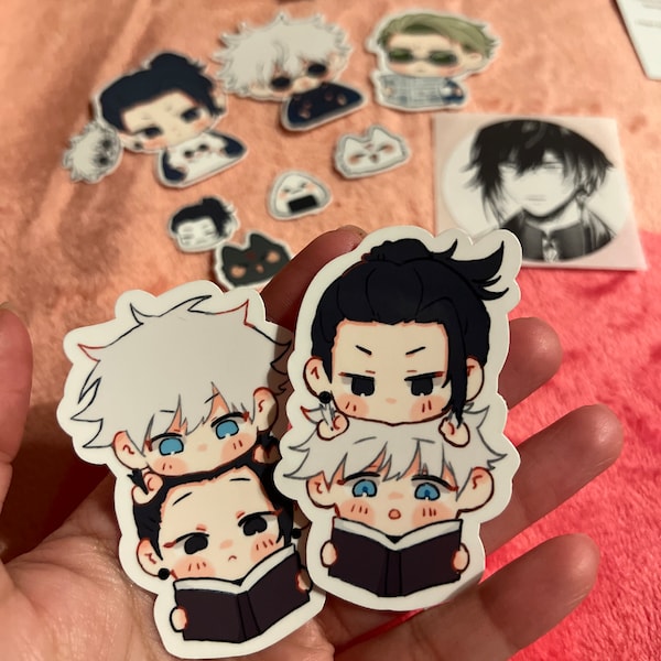 Satosugu Duo Anime Stickers | Cute | Laptop Sticker | Decals | Vinyl ...
